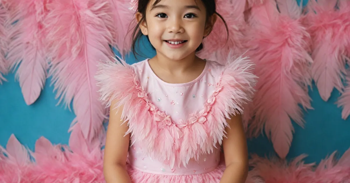 How to style a pink feather top for kids: playful looks and tips